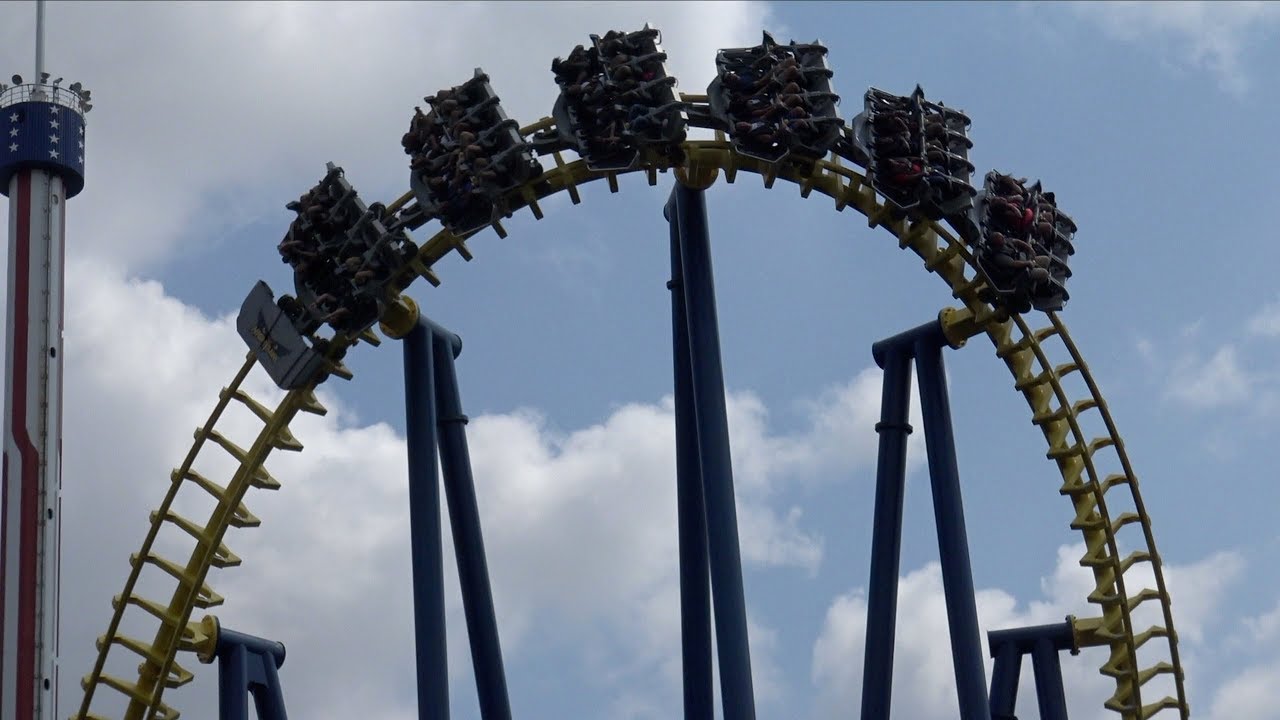 Nighthawk 60fps Offride Footage Carowinds - YouTube