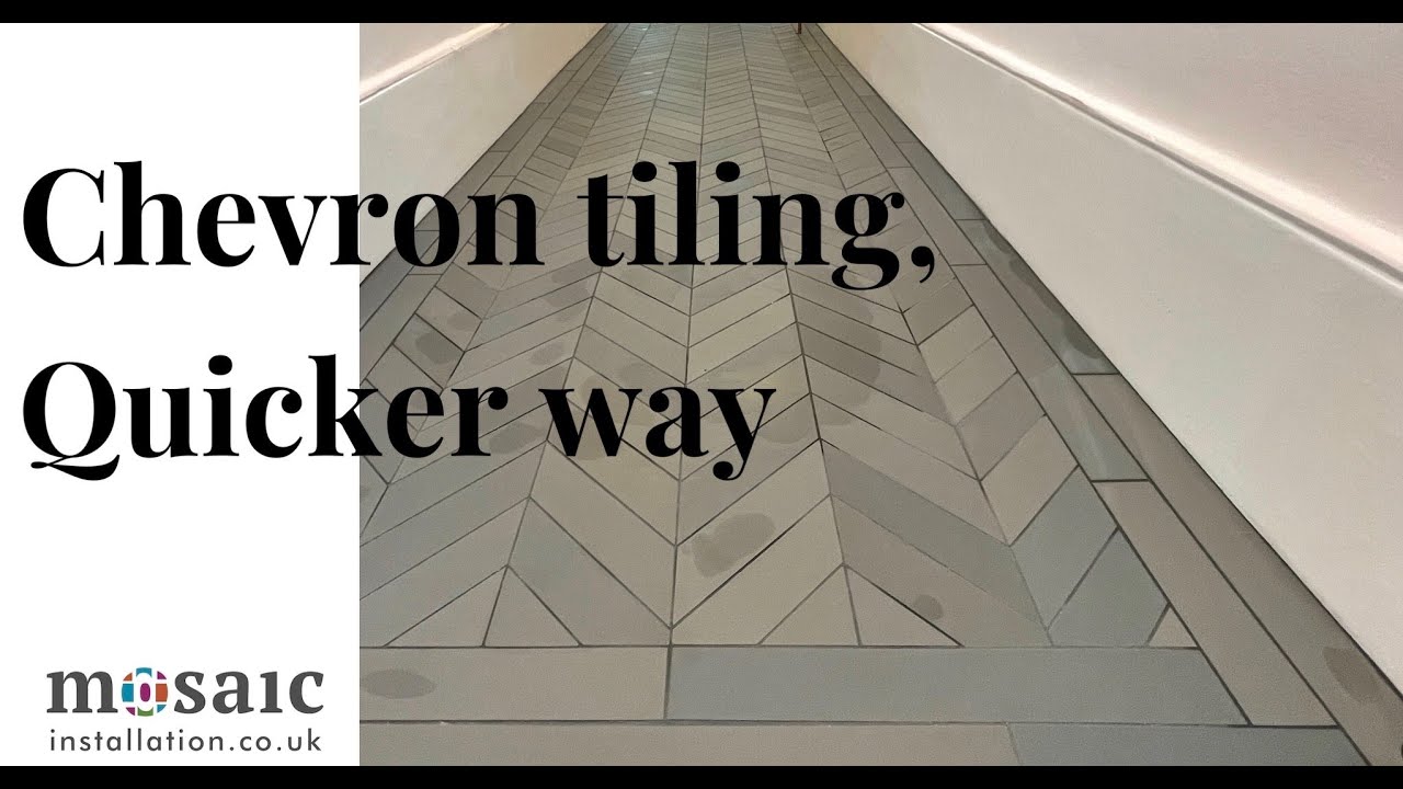 How to install Chevron Pattern Tiles easier and quicker way! (Best Way ...
