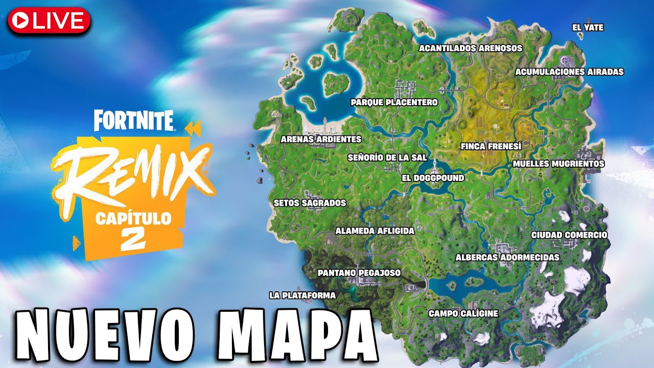 ¡ES CINE! FORTNITE CAPITULO 2 REMIX NUEVO MAPA - YouTube