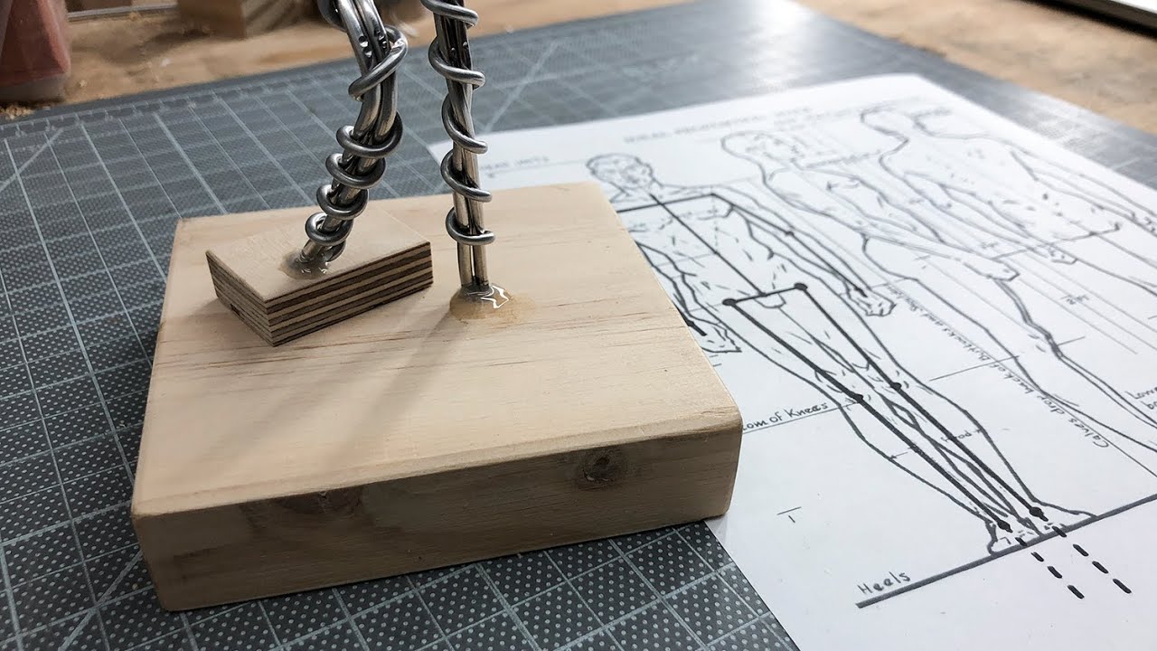 Figure Sculpture: Mounting Aluminum Wire Armature - YouTube