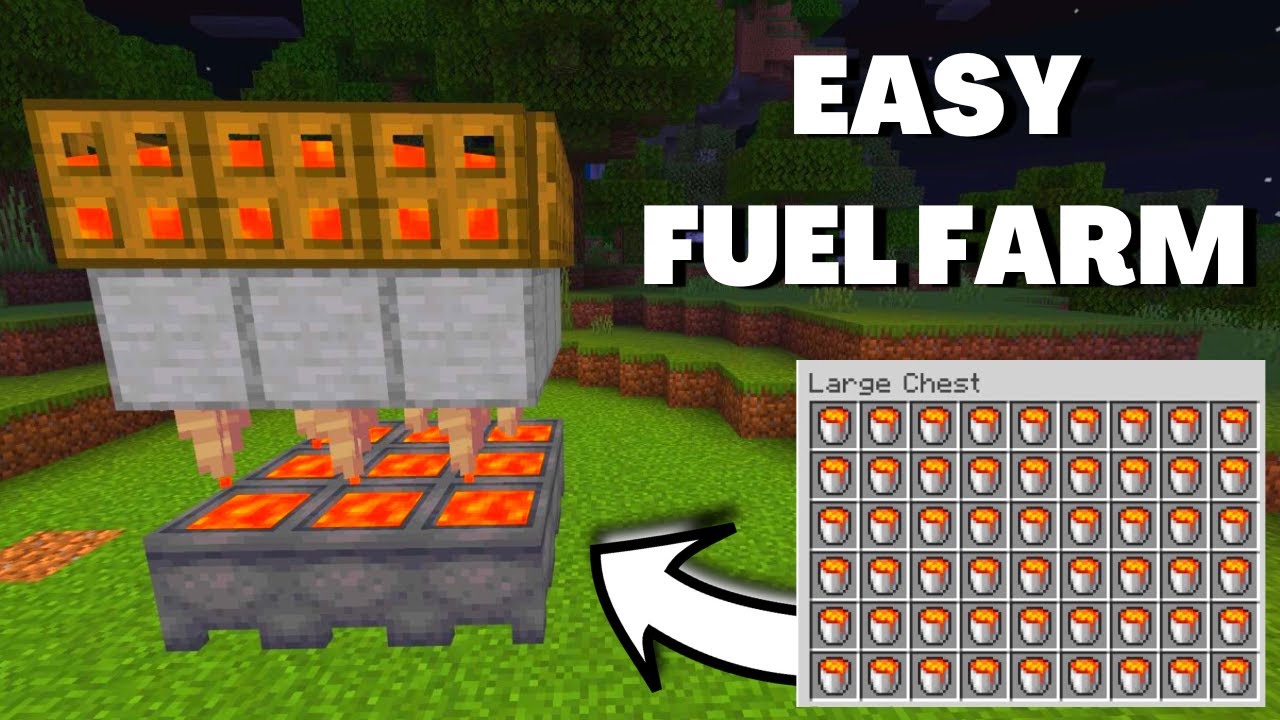 BEST LAVA FUEL FARM MINECRAFT 1.19 - YouTube