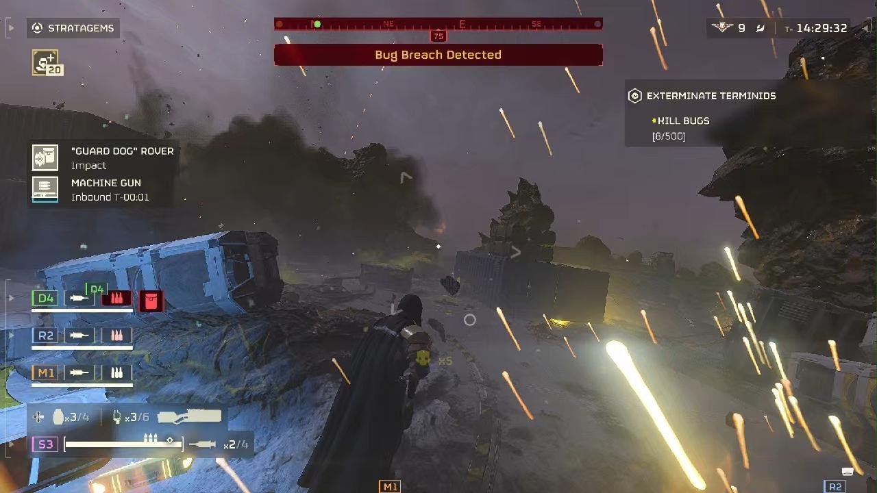 HELLDIVERS 2 getting thrown around - YouTube