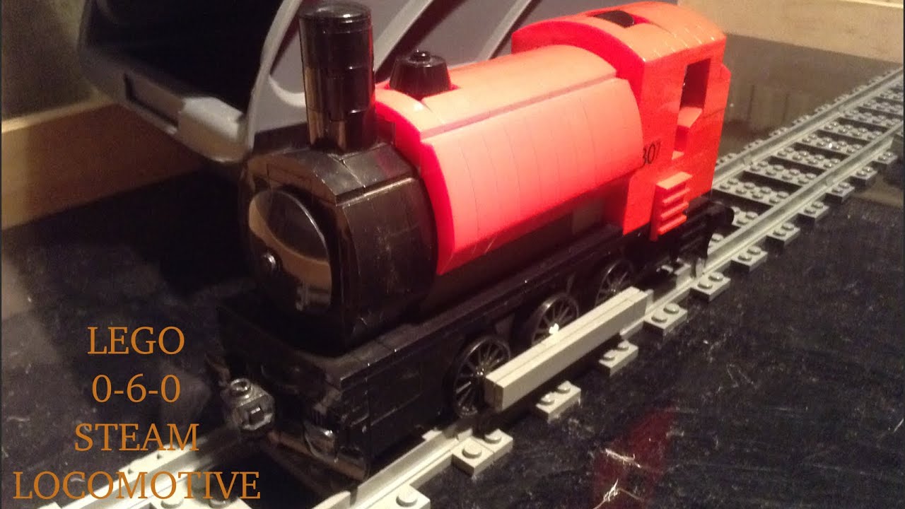 Lego train MOC showcase | red saddle tank locomotive 0 - 6 - 0 - YouTube