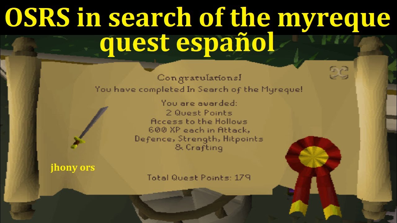 OSRS in search of the myreque quest español - YouTube