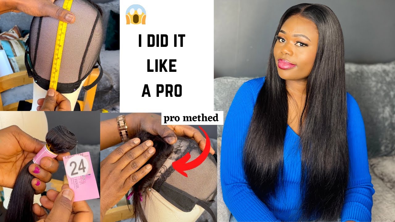 Step By Step| How to Make a Wig Like a Pro for Beginners | Hand Sewn ...