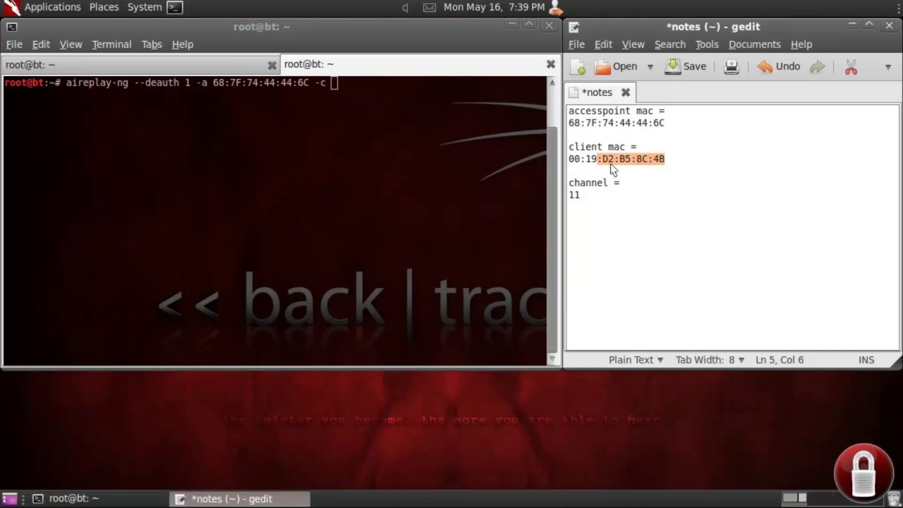 Hack Wifi Password Using Backtrack Linux - YouTube