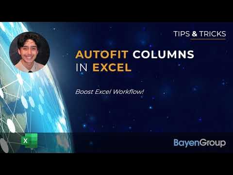 Autofit Columns in Excel - YouTube