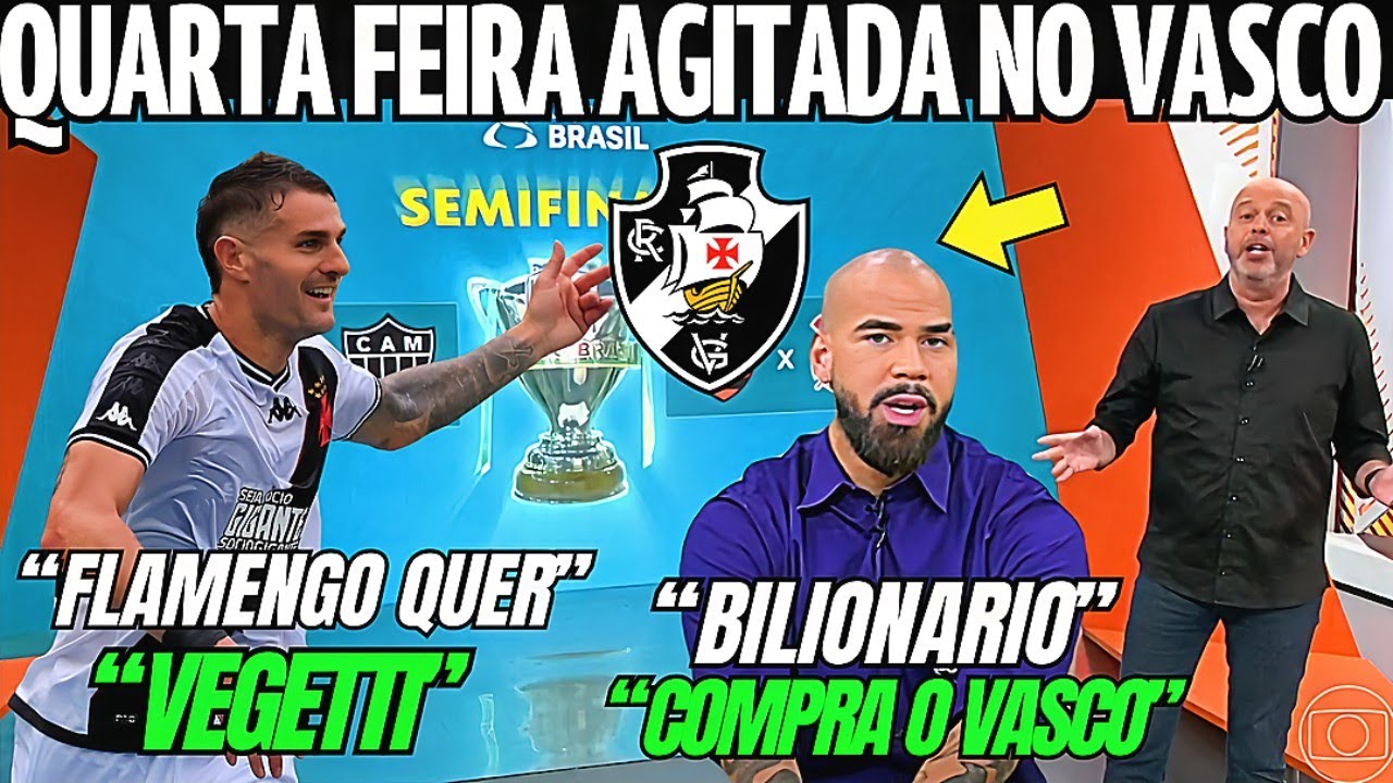 GLOBO ESPORTE RJ 09/10! QUARTA AGITADA NO VASCO! FLAMENGO QUER VEGETTI ...