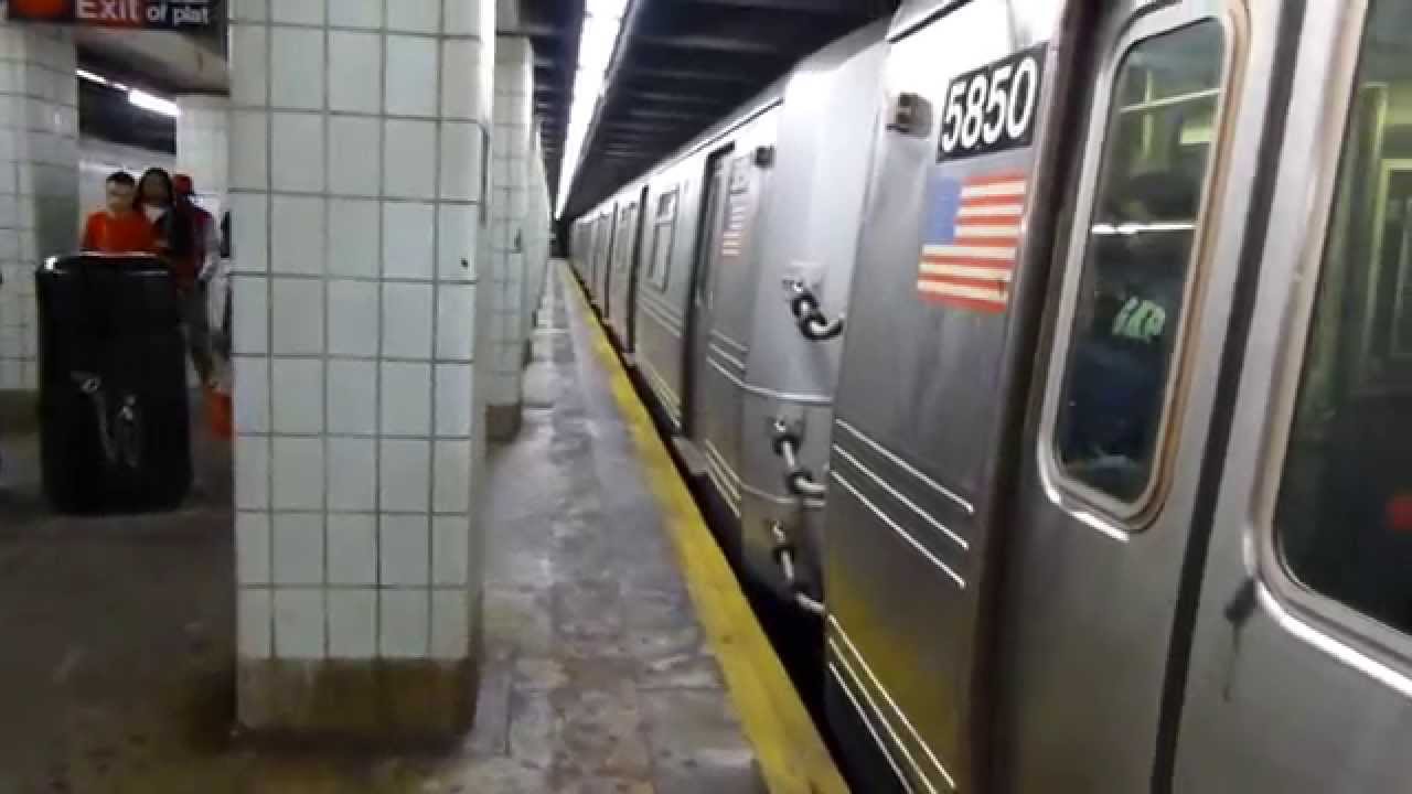IND Fulton St Line: R46 A Train at Grant Ave (Weekday) - YouTube
