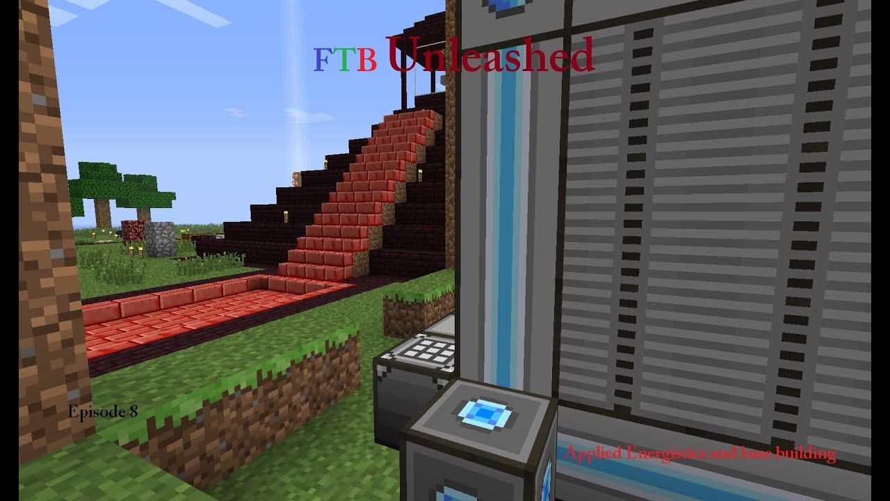 FTB Unleashed EP. 8-Applied Energistics and Base Building - YouTube