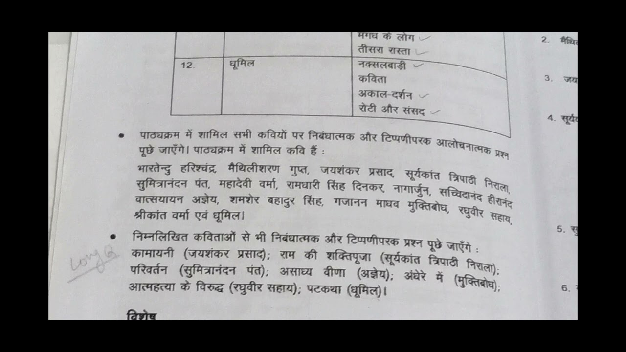 MHD-2 Syllabus | आधुनिक हिन्दी काव्य | MHD-2 syllabus for ignou exam ...