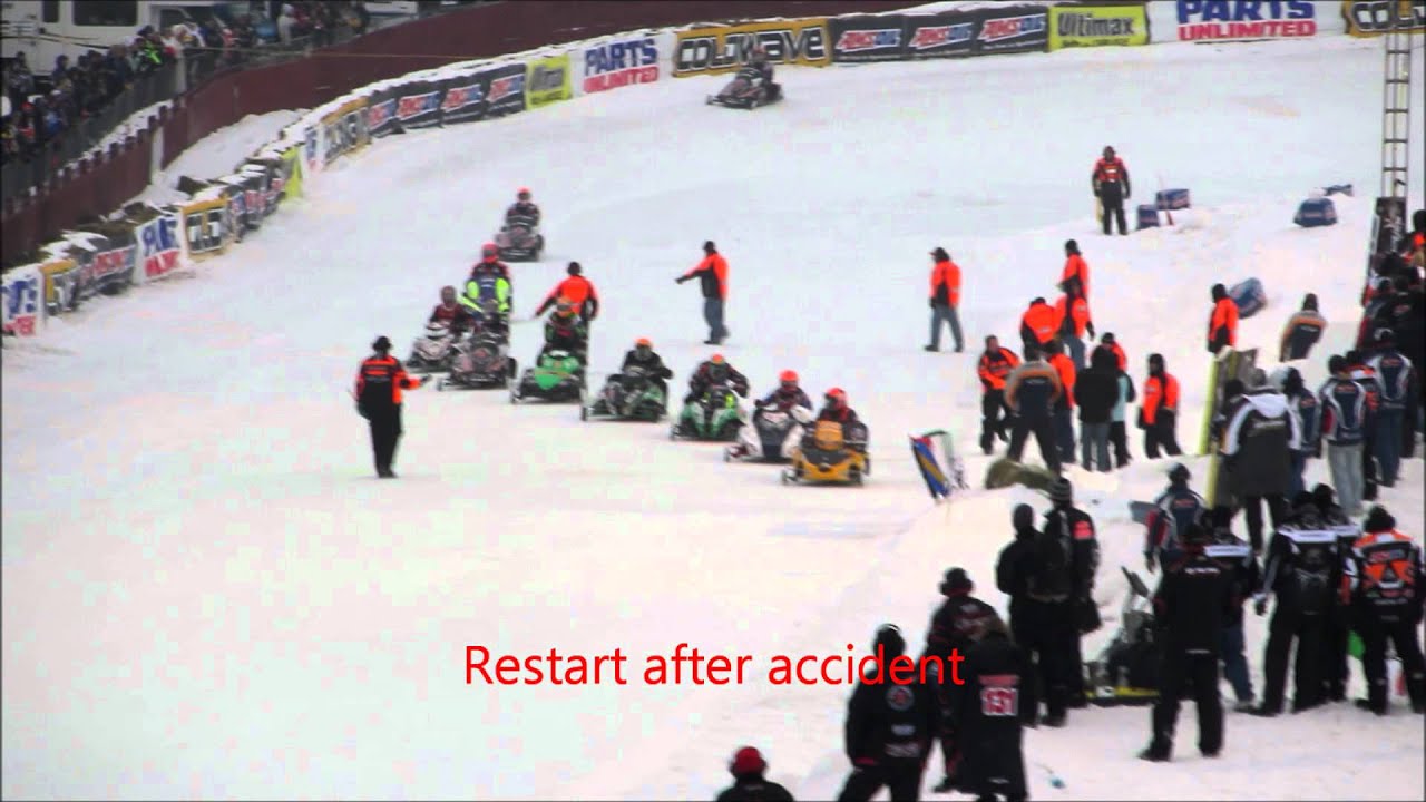 2012 AMSOIL Eagle River World Championship Snowmobile Derby - YouTube