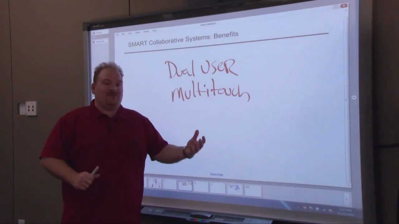 SMART Board 885ix interactive whiteboard system for business - YouTube