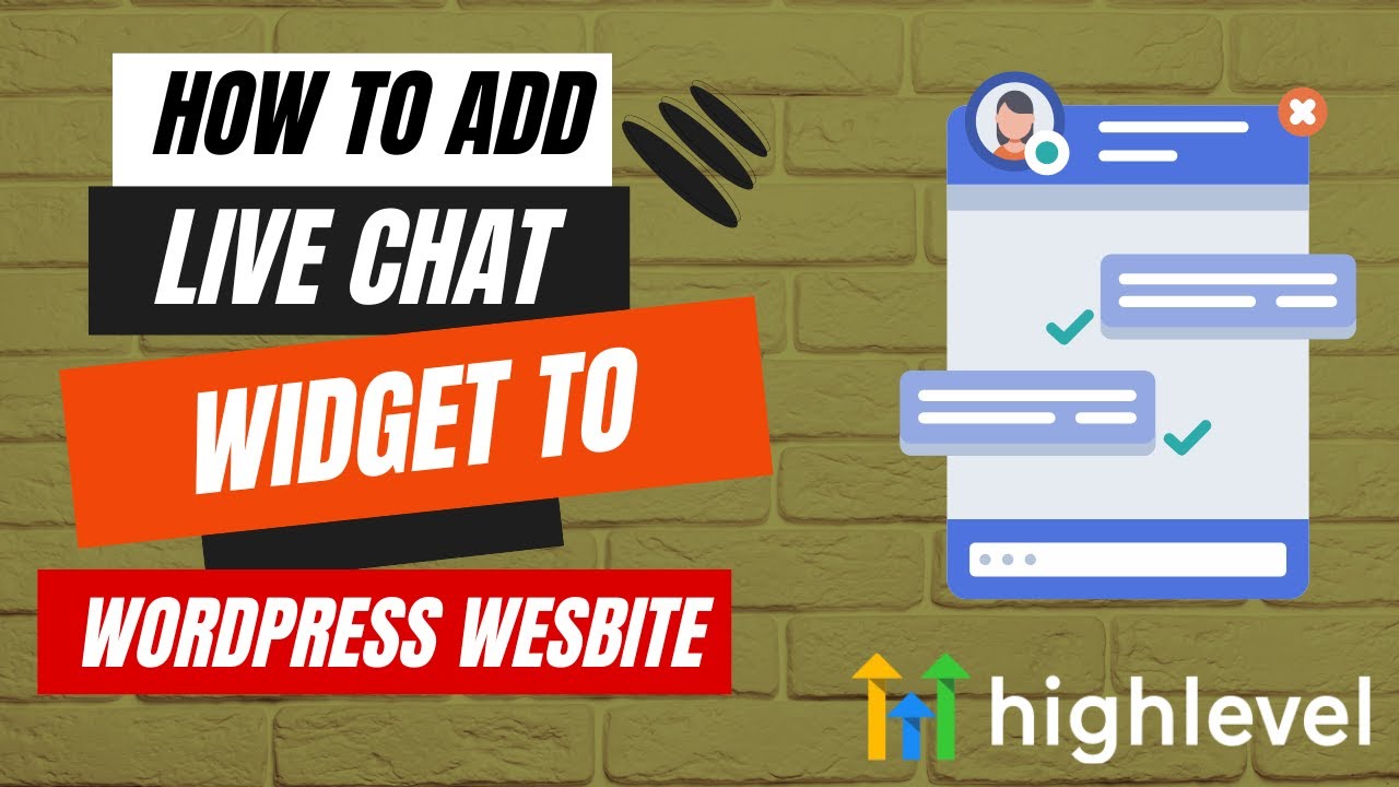How To Add Live Chat Widget To WordPress Website GoHighLevel Live How To Add Live Chat Widget To WordPress Website GoHighLevel Live