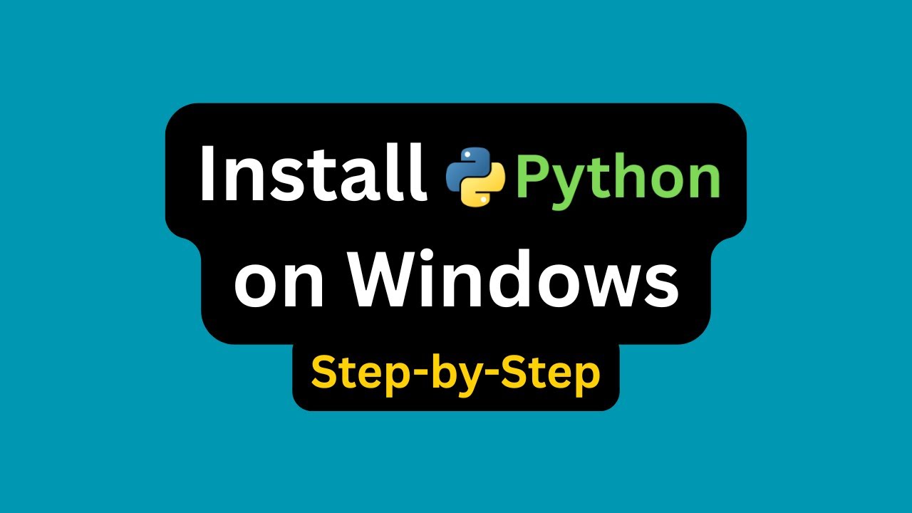 Install Python on Your PC | Step-by-Step Python Installation Guide for ...