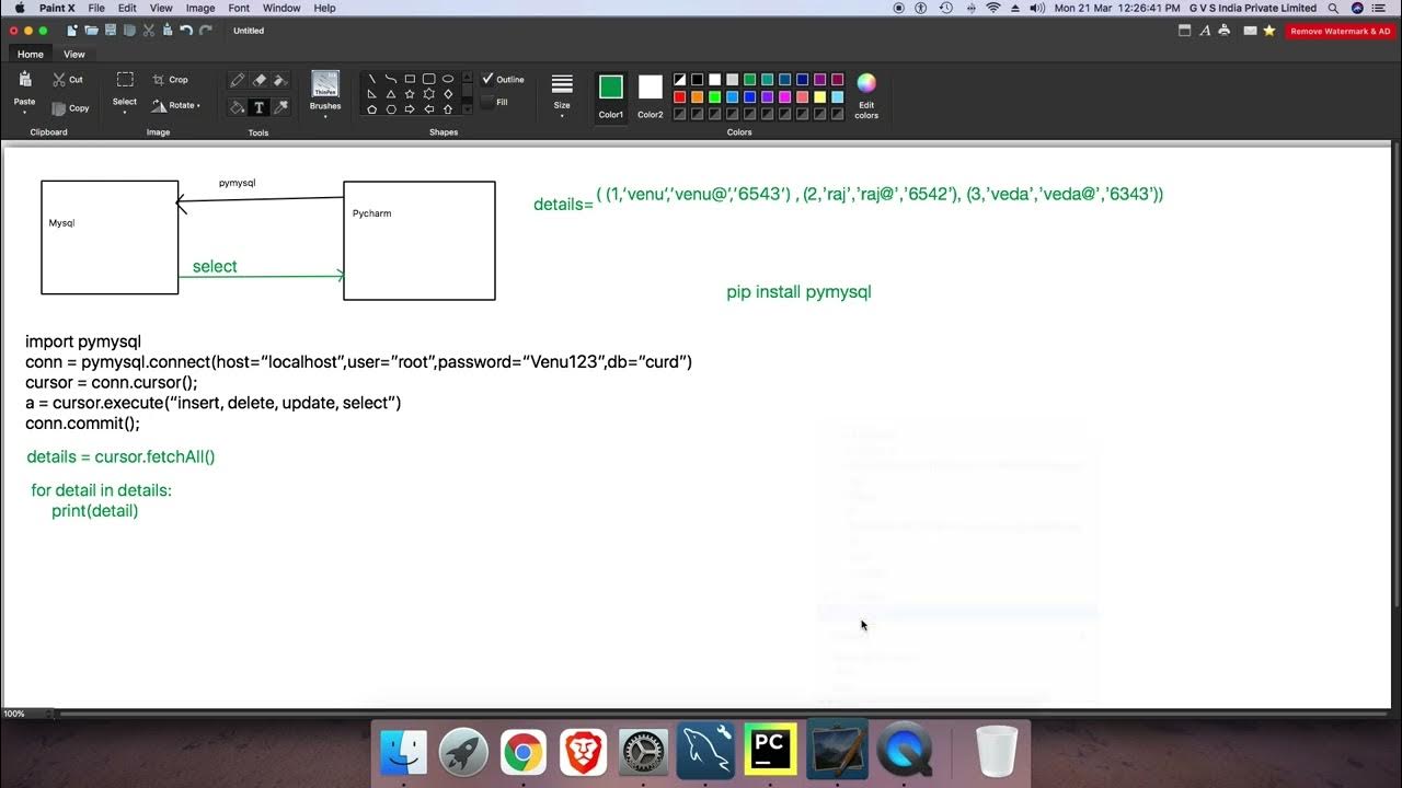 pymysql CRUD OPERATIONS- video 12 - YouTube