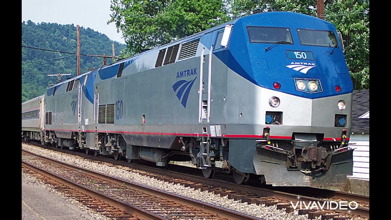 Amtrak P42DC k5la synth one - YouTube