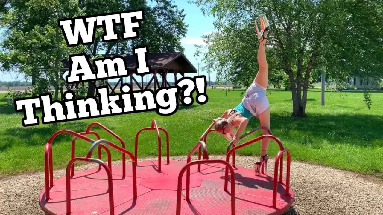 10in HEELS On The MERRY-GO-ROUND!! | EXTREME HEELS CHALLENGE - YouTube