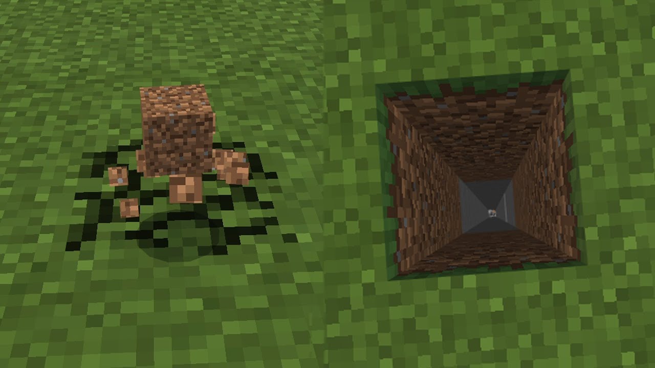 Minecraft, But Dropped Items Break Blocks - YouTube