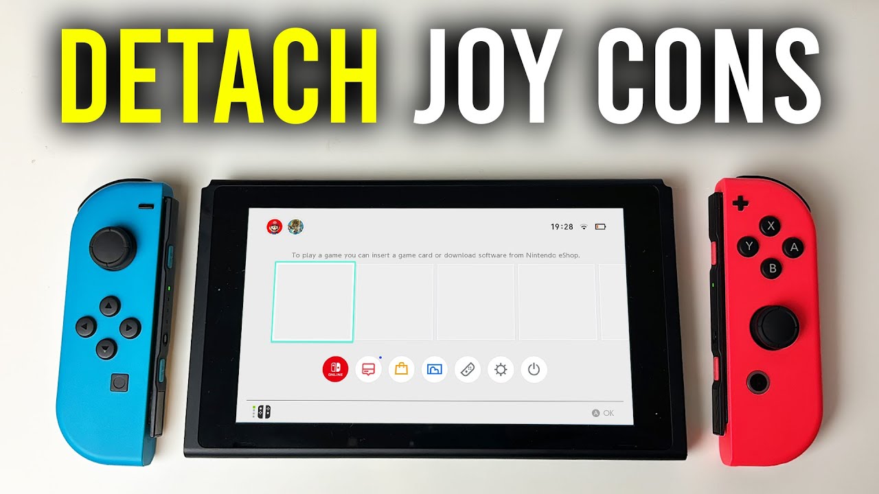 How To Detach Joy Con Controllers From Nintendo Switch - Full Guide ...