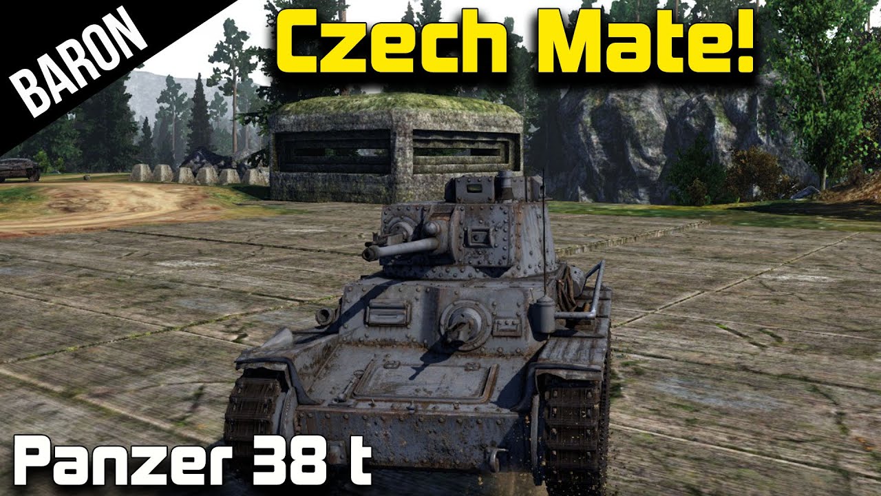 Czech Mate! War Thunder Tanks Panzer 38t Gameplay 1.43 - YouTube