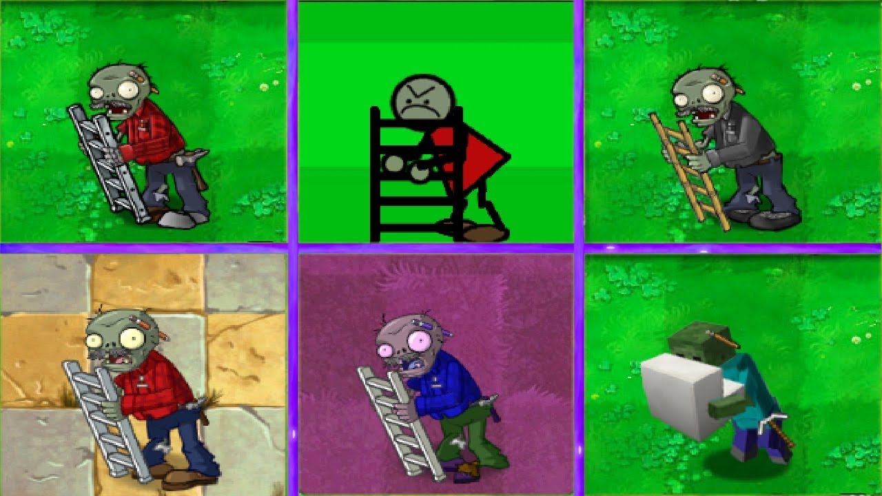 Plants vs Zombies Mod Version All Ladder Zombie - YouTube