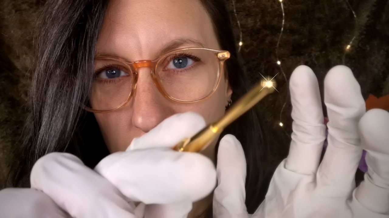 ASMR Face Massage, Acupressure, Jade Roller. No-Talking - YouTube