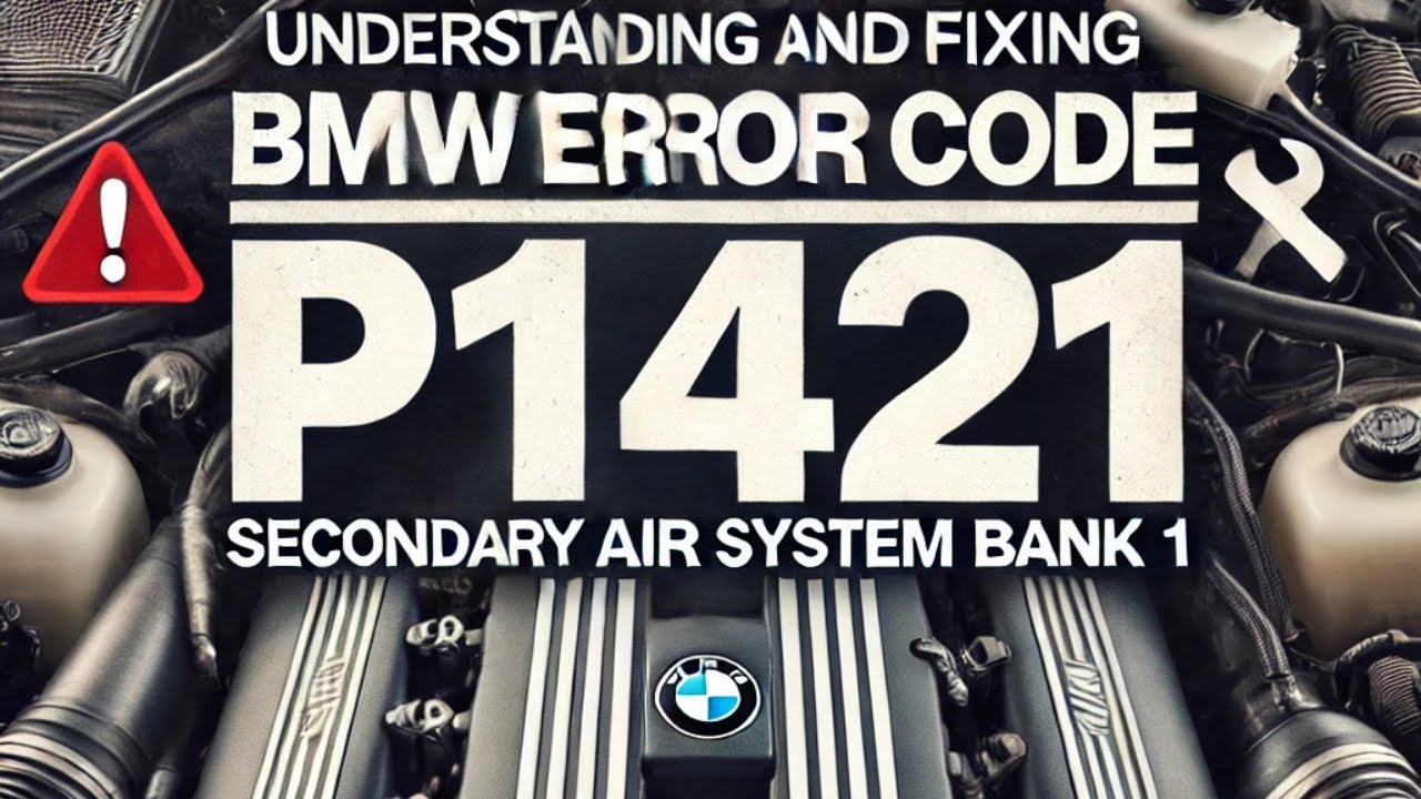 Understanding and fixing BMW Fault Code P1421 Now! quickly and easily - YouTube