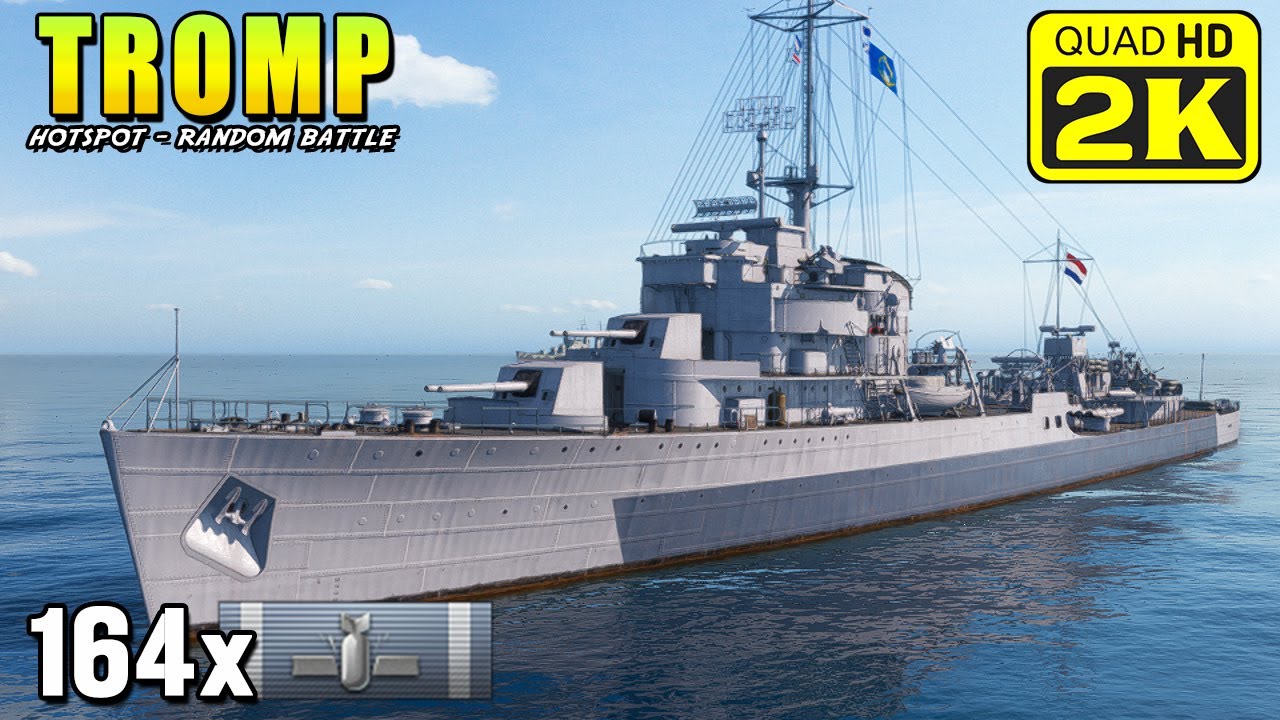 Destroyer Tromp - playing games with battleships - YouTube
