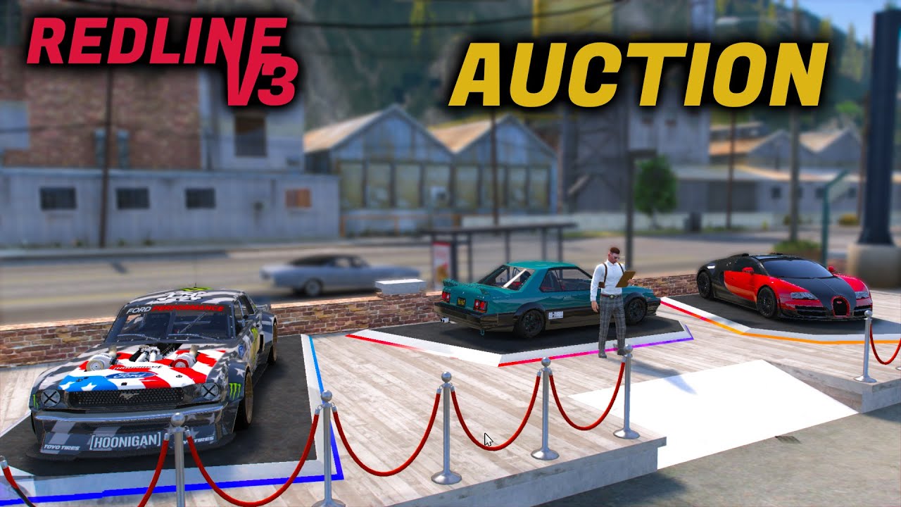Hosting A Car Auction | Redline RP | Live - YouTube