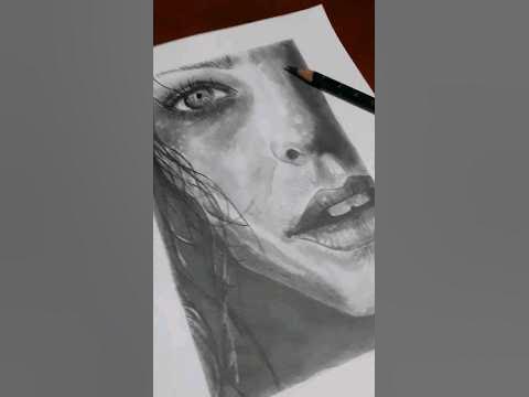 I tried hyper-realistic drawing for the first time ever as a beginner # ...