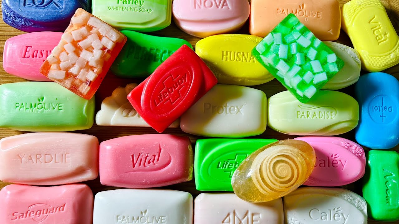 ASMR l Soap satisfying Relaxing sound l ASMR soap opening Haul ...