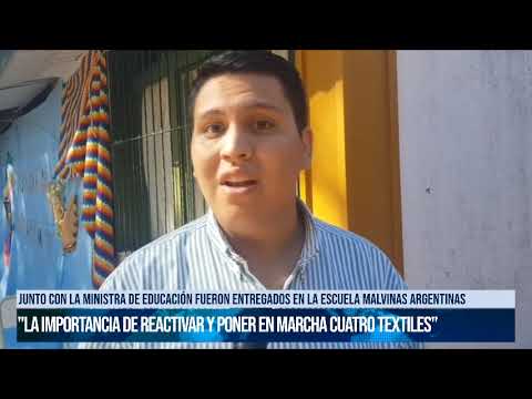 SALTA - Mosconi Se entregaron guardapolvos confeccionados por textiles locales#canal7salta