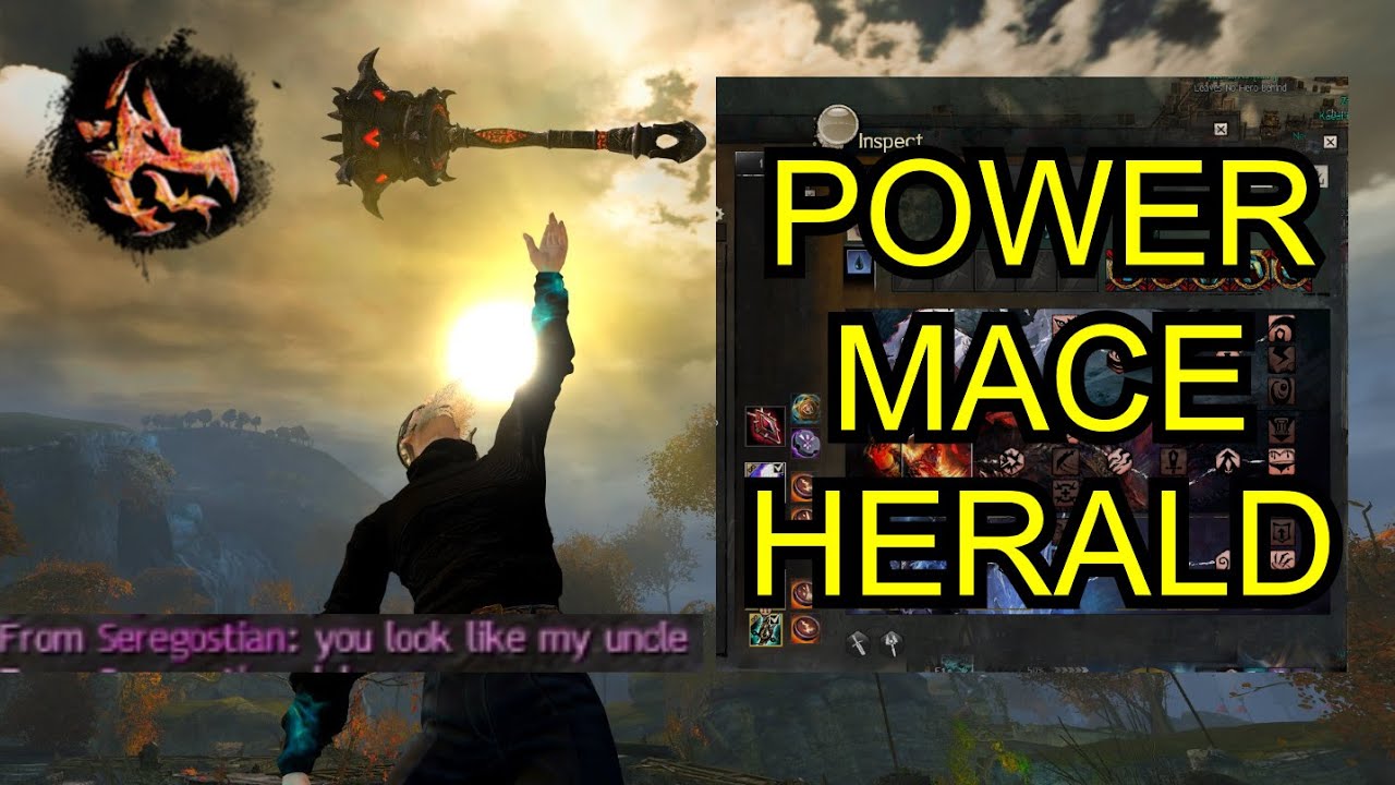 GW2 Power Mace Herald build and PVP commentary - YouTube