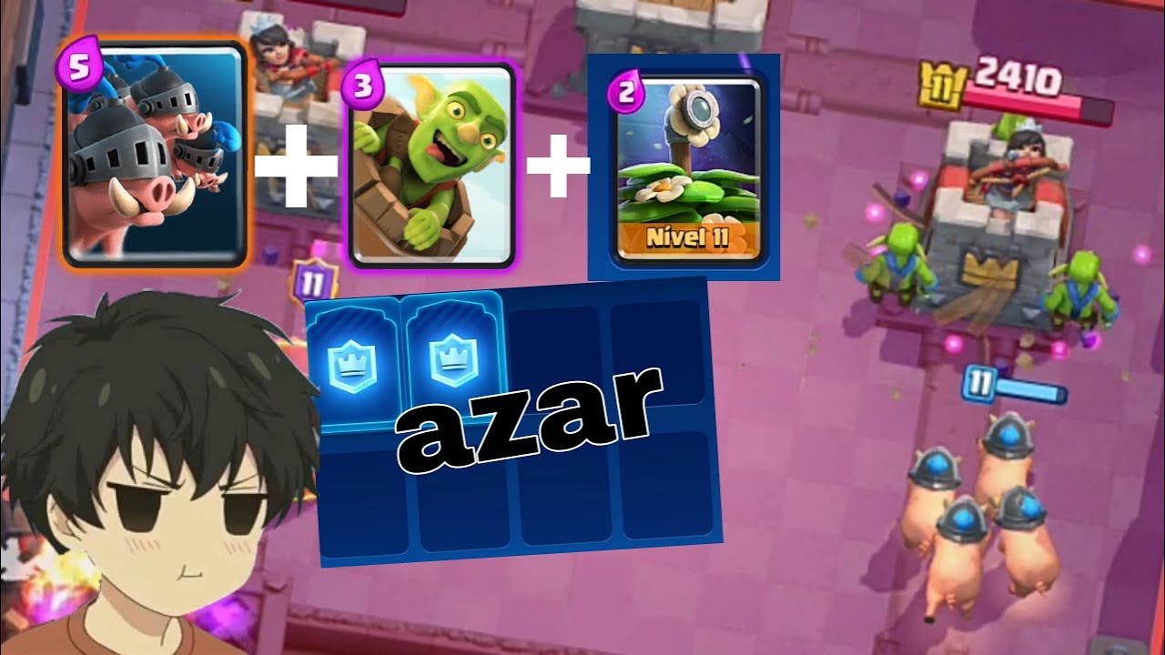DEIXANDO CLASH ROYALE ESCOLHE MEU DECK!! azar!! #mobile #clashroyale ...