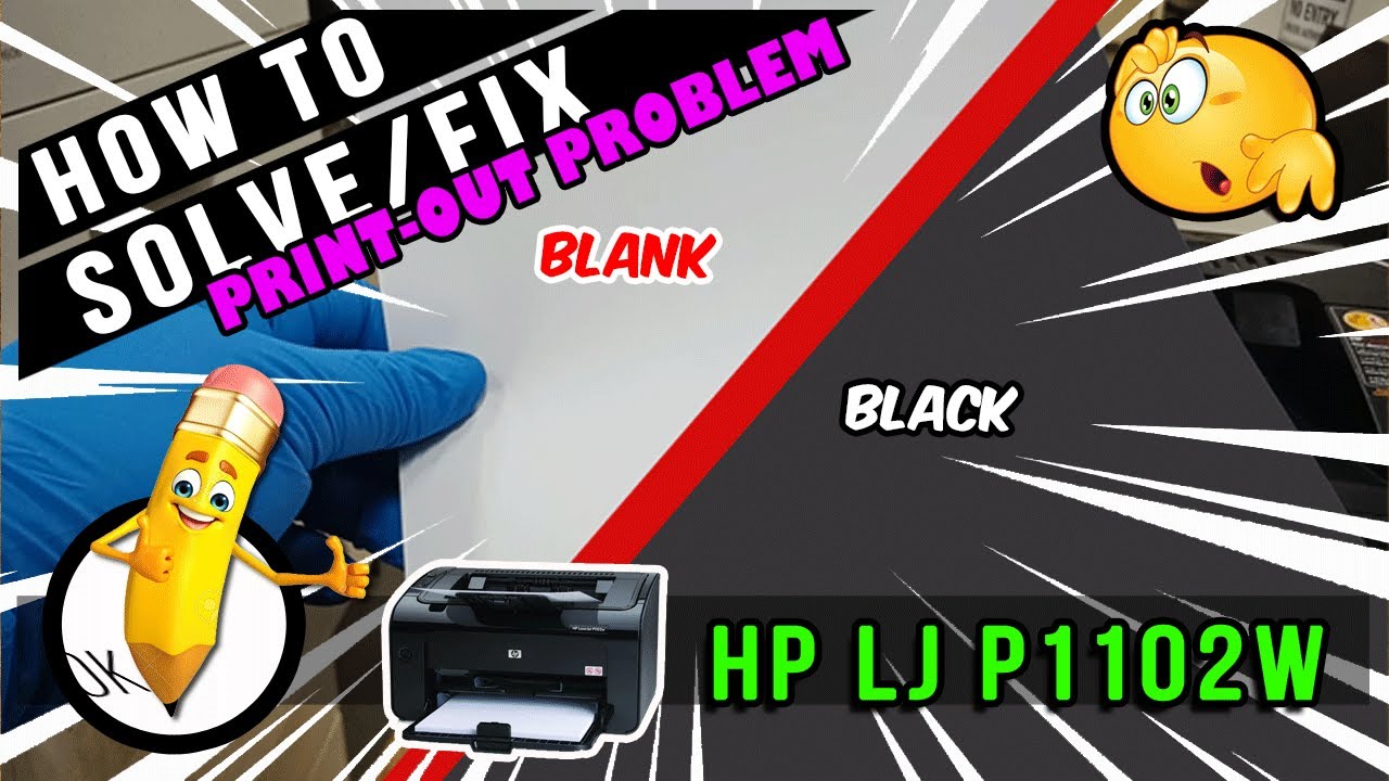 HOW TO FIX PRINTING BLANK OR BLACK | HP LASERJET P1120W - YouTube