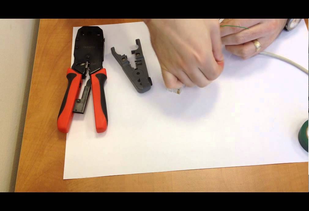 Как обжать сетевой кабель - How to make a network cable using UTP and ...
