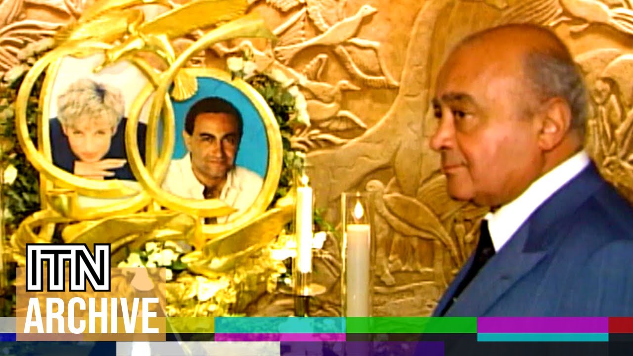 Mohamed Al-Fayed Meets Mourners at Princess Diana and Dodi Fayed ...