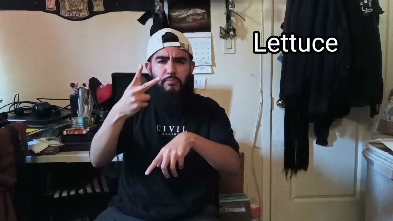 Lettuce, Cabbage ASL(Sign Language)- Deaf - YouTube