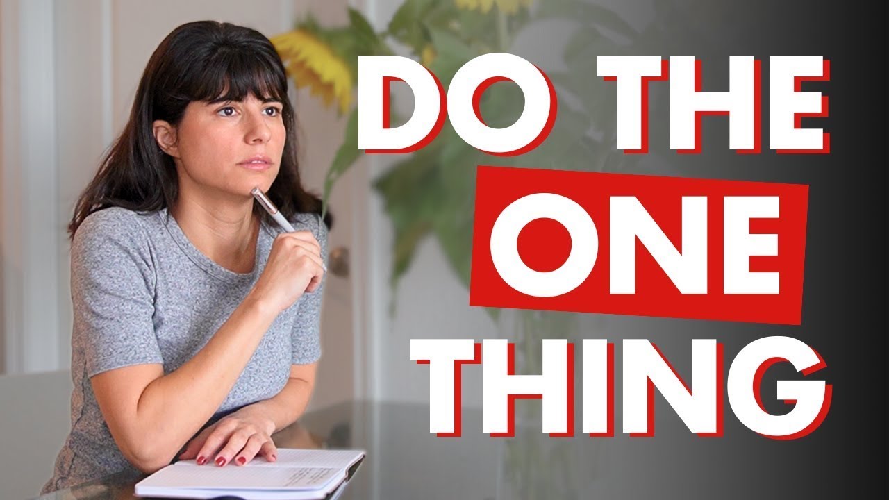 Do the ONE thing to increase productivity | minimalism + simple life ...