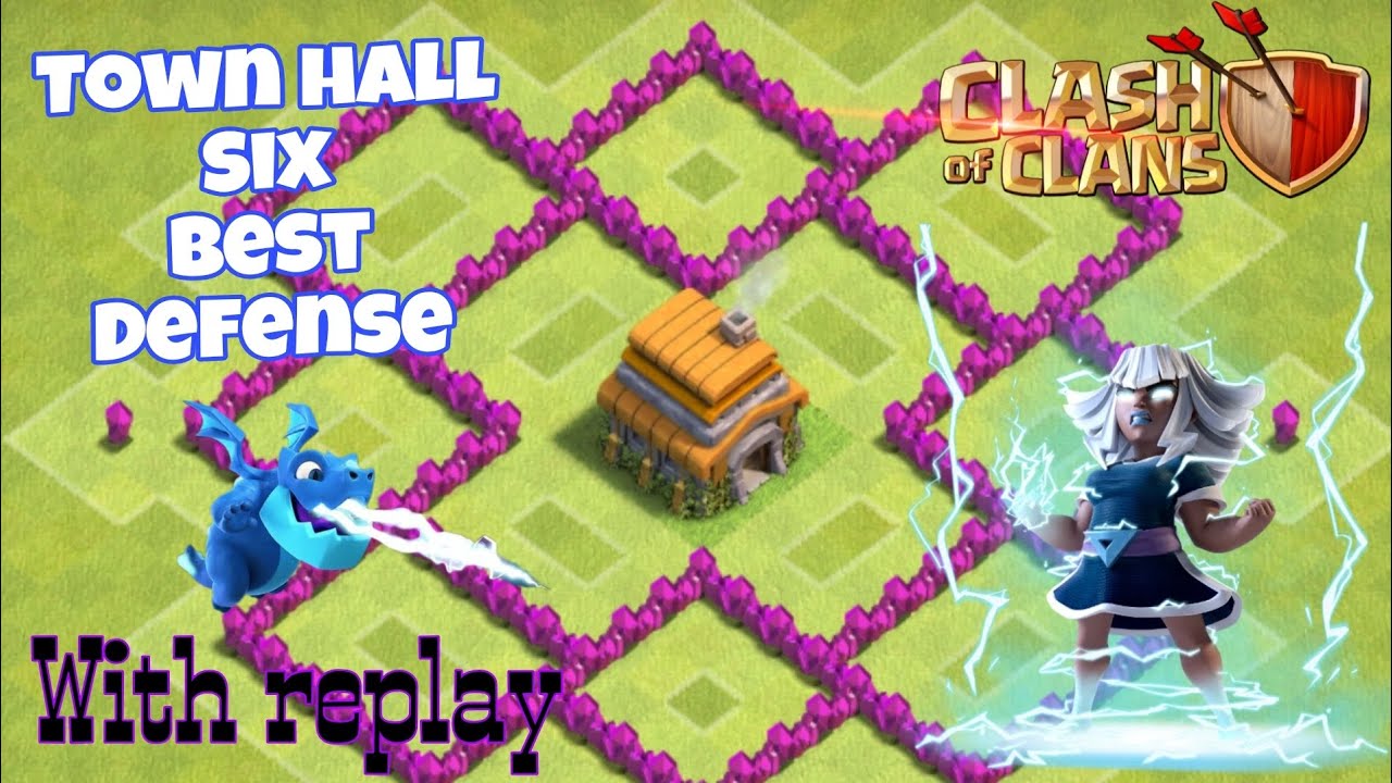 Town Hall 6 Best defense for trophy pushing|| Th6 COC best base #coc #clashofclans #gaming - YouTube
