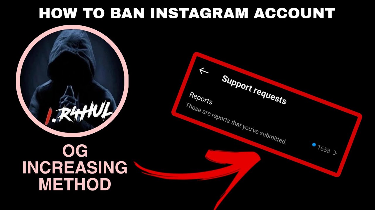 HOW TO BAN INSTAGRAM ACCOUNT AND OG INCREASING METHOD #og #instagram # ...