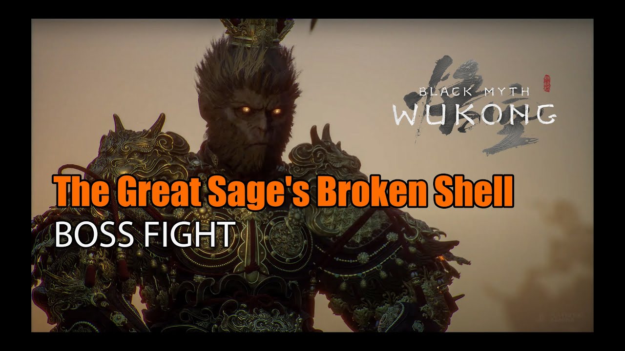 Black Myth: Wukong - The Great Sage's Broken Shell Boss Fight [Spell Binder] - YouTube