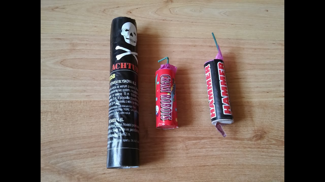 Test petard/Fireworks Testing/Achtung TC5B/Crazy Robots/Hammer/CZYTAJ ...