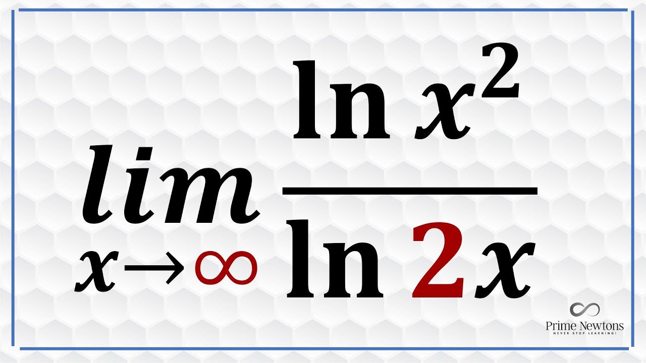 Limit Of Natural Log Infinity YouTube