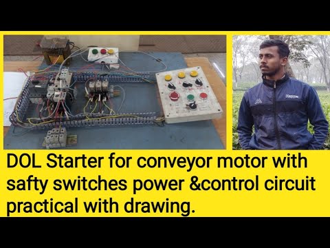 DOL Starter for conveyor motor with ZSS,BSS,PCS power &control circuit ...