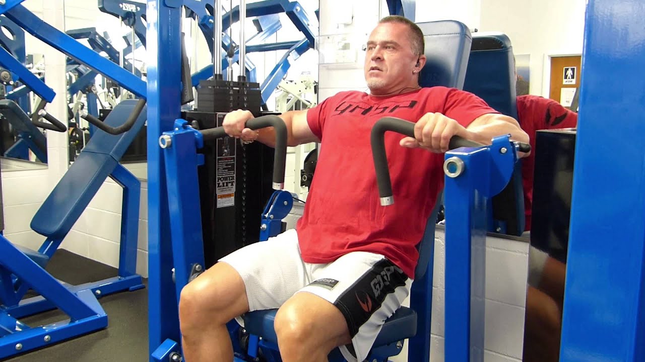 4TH AND FINAL SET. POWER LIFT CHEST PRESS STACK FOR 7 - YouTube