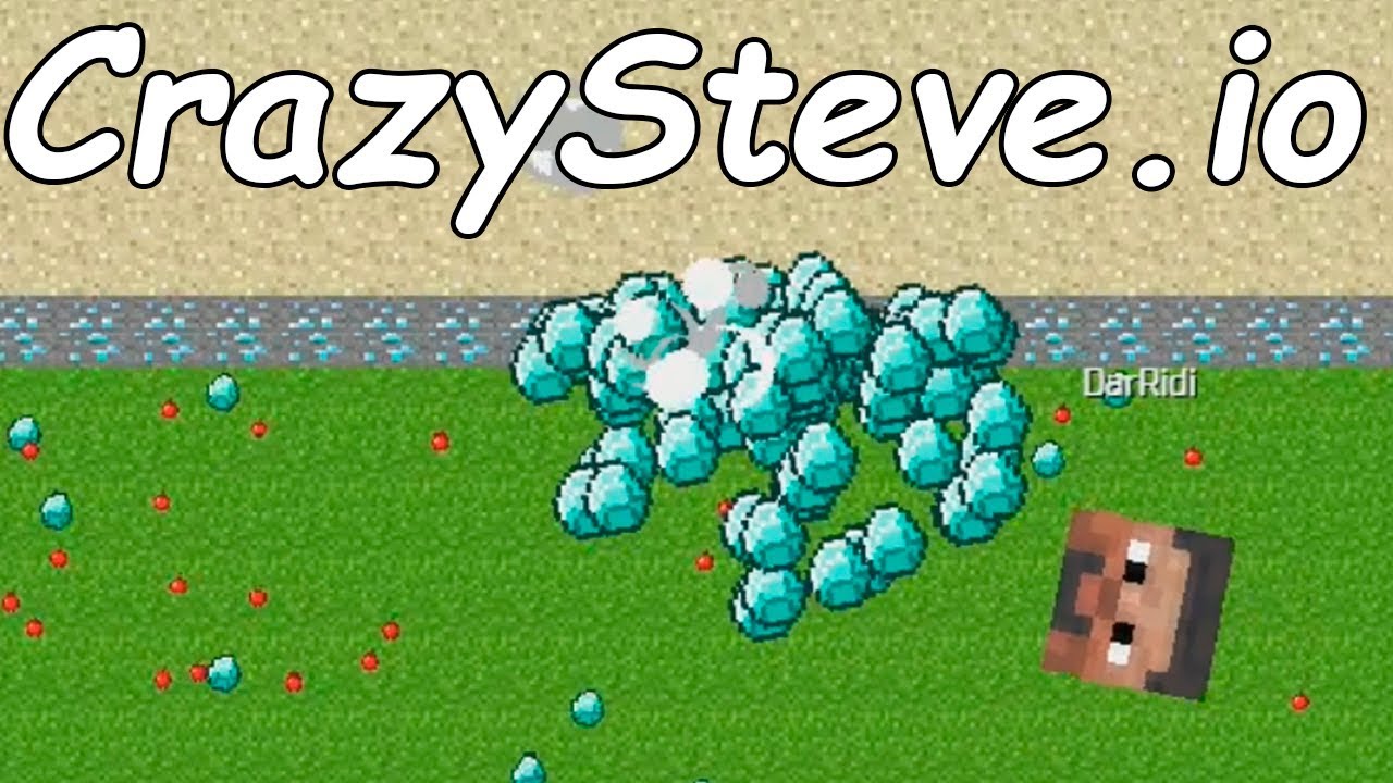 Майнкрафт ио 80 LvL CrazySteve.io \ Дикий Стив ио - minecraft.io - YouTube