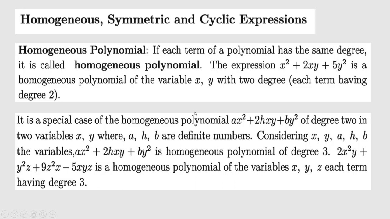 Class-9 and 10 /Higher Mathematics/Exercise-2,7(7,8)/Homogeneous ...