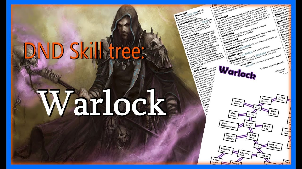 Skill tree version of DND Warlock (DST warlock class) - YouTube